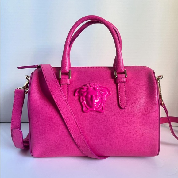 Versace | Bags | Leather Pink Versace Crossbody | Poshmark